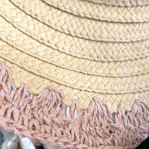 Ellen Tracy | Accessories | Nwt Ellen Tracy Summer Straw Hat Trimmed In ...